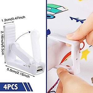 Camping Tablecloth with Picnic Bench Covers, Picnic Table Cover Fits 4ft to 7ft Picnic Tables, Washable Reusable Polyester Table Cloth for Camping Table Included Storage Bag and Clip (Cute Style)