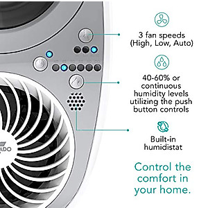 Vornado UH100 Ultrasonic Humidifier with Fan Assisted Humidification