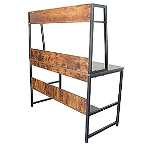 Xmatch 47" Worktable Workbench for Inspection Assembly Sample Making and Testing Room (Rustic Brown)