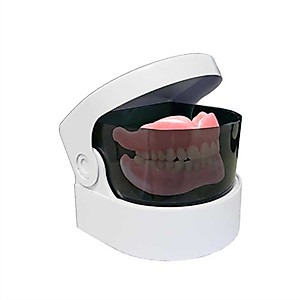 Sonic Cordless Denture Cleaner Portable Battery Operated Vibrating Jewelry Coins Cleaning Machine