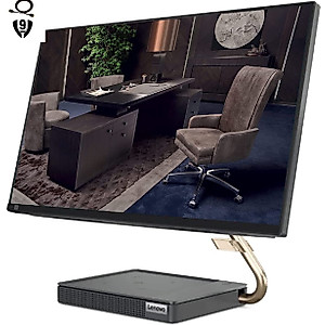 Lenovo IdeaCentre 5 AIO, 23.8" FHD Touchscreen All-in-One Desktop, AMD Ryzen 7 5700U Processor, 16GB RAM, 256GB SSD+1TB HDD, WiFi6, Bluetooth, Webcam, Wireless Keyboard & Mouse, Windows 11 Home, Grey
