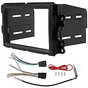 HECASA Double Din Radio Dash Kit Stereo Installation Install Kit w/Wire Harness Antenna Compatible with Buick Chevrolet GMC Pontiac Saturn Suzuki Replacement for 95-3305