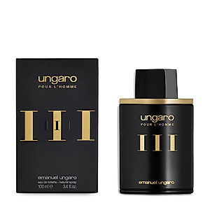 Emanuel Ungaro Pour L'Homme III Eau De Toilette Cologne Spray for Men, 3.4 Fl Oz