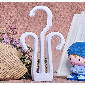 WellieSTR 100 Pcs (White) Plastic Slippers Leather Shoes Drying Shelf Hanger Shoes Hanger Drying Rack