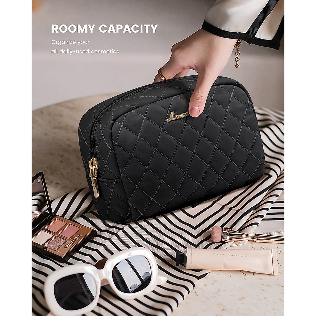 LOVEVOOK Travel Duffle Bag, Weekender Bag for Women with Toiletry Bag, Carry on Overnight Bag with Shoe Compartment, Gym Duffel Bag with Wet Pocket, Mommy Hospital Bags for Labor and Delivery