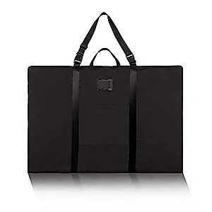 Large Size Art Portfolio Bag with Nylon Shoulder, 24 x 36 inches Light Weight Poster Storage Bag Board Holder with Handle and Zipper for Poster, Sketching and Drawing