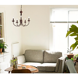 Bel Air Lighting TG9015 ROB Traditional Five Chandelier Outdoor-Post-Lights, Bronze/Dark