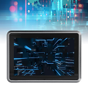 Hyuduo 10.1in Rugged Touchscreen Tablet with Capacitive Screen Wide Voltage Embedded Industrial PC (US Plug)