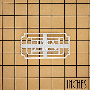 Admit One Ticket cookie cutter, 1 piece - Bakerlogy