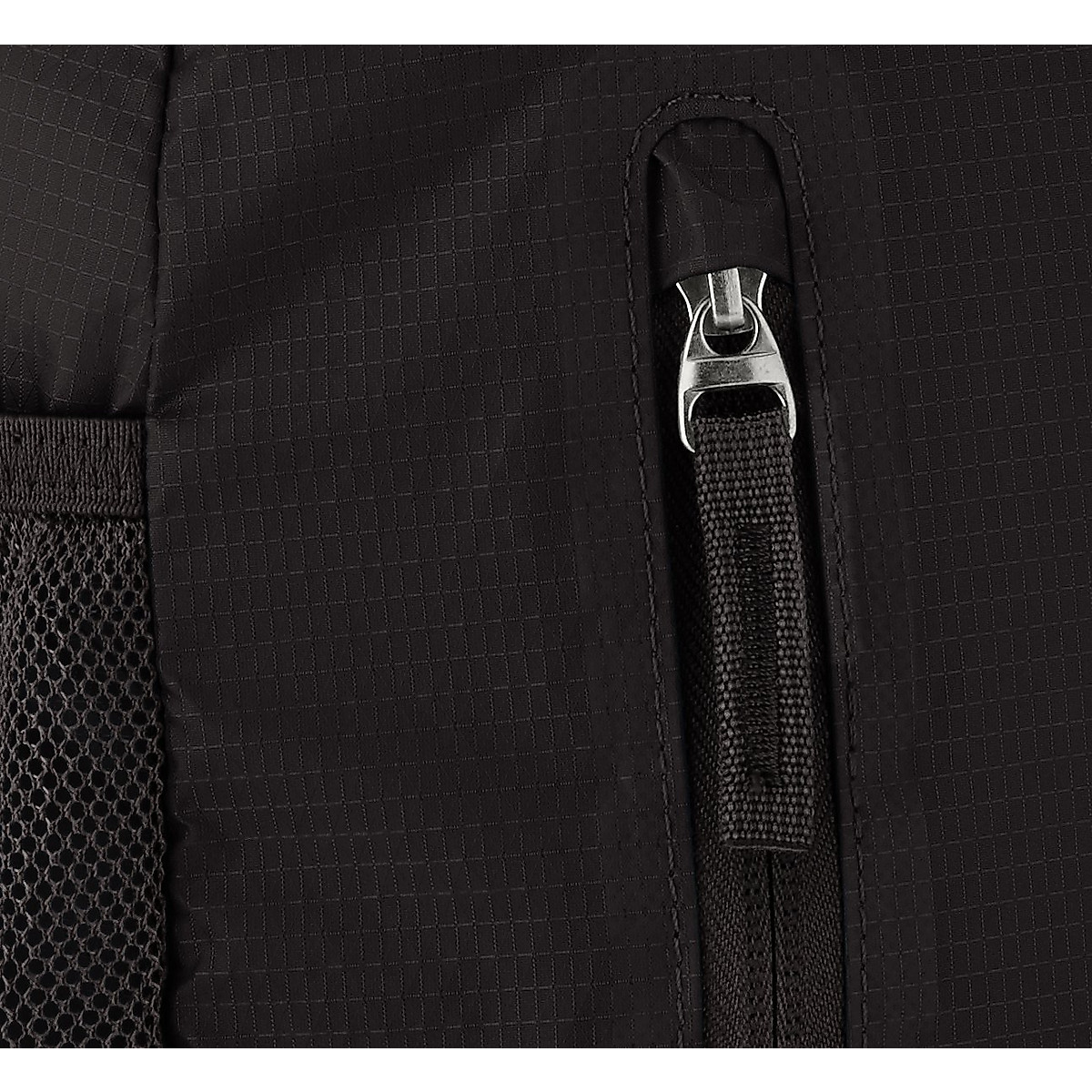 Amazon Basics Lightweight Packable Hiking Travel Day Pack Backpack - 17.5 x 17.5 x 11.5 Inches, 25 Liter, Black