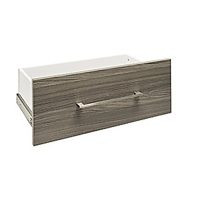 ClosetMaid 1936040 SuiteSymphony Modern 25-Inch Closet Organizer with Shelves and 3-Drawers, Natural Gray