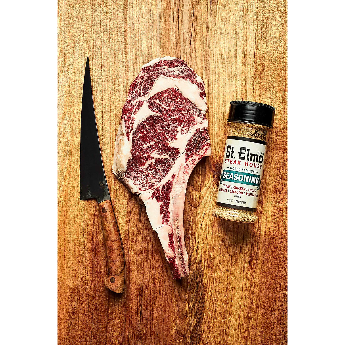 St Elmo Steak House Seasoning, Flavorful Rub for Steaks, Burgers, Chicken, Seafood, and More - 12 Pack