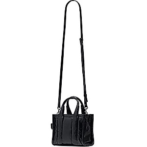 Marc Jacobs The Crinkle Leather Micro Tote Black 1 One Size