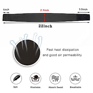 5Pcs Silk Headband - Black Headband for Making Wig Silk Elastic Band Adjustable Silk Headband for Headband Wig and Wig Cap