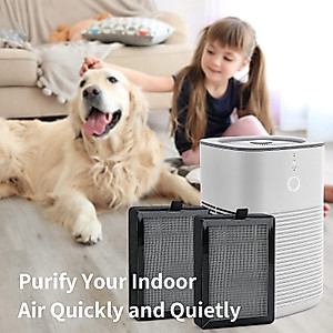 FMDZFL 2 Pack True HEPA Replacement Filter Compatible with SimPure AP3J9 / Redypure JR6 / Membrane Solutions 2J8 / LEVOIT LV-H128 Air Purifier