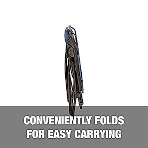 Bliss Hammocks GFC-436WDB 30" Wide XL Zero Gravity Chair w/ Canopy, Pillow, & Drink Tray Folding Outdoor Lawn, Deck, Patio Adjustable Lounge Chair, 360 lbs. Capacity, Denim Blue