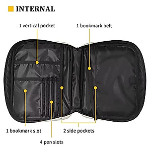 Buybai Bible Covers for Women Large Capacity Asethetic Bunny Bible Cases Easter Cross Eggs Study Book Protective Removable