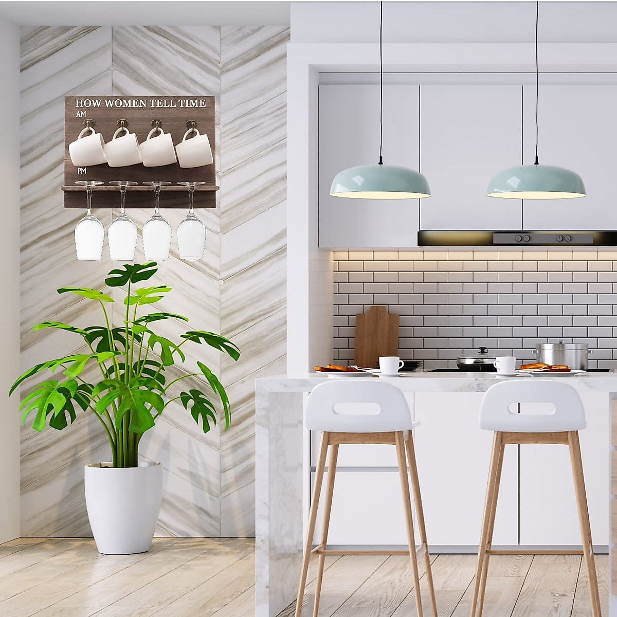 Mothers Day Gifts for Women - Unique Funny Wine Gift for Mom - Great Gift Idea for Moms, Sister, Wife, Aunt, Mother in law - Womans Birthday Presents - Includes 4 Wine Glasses and 4 Coffee mugs