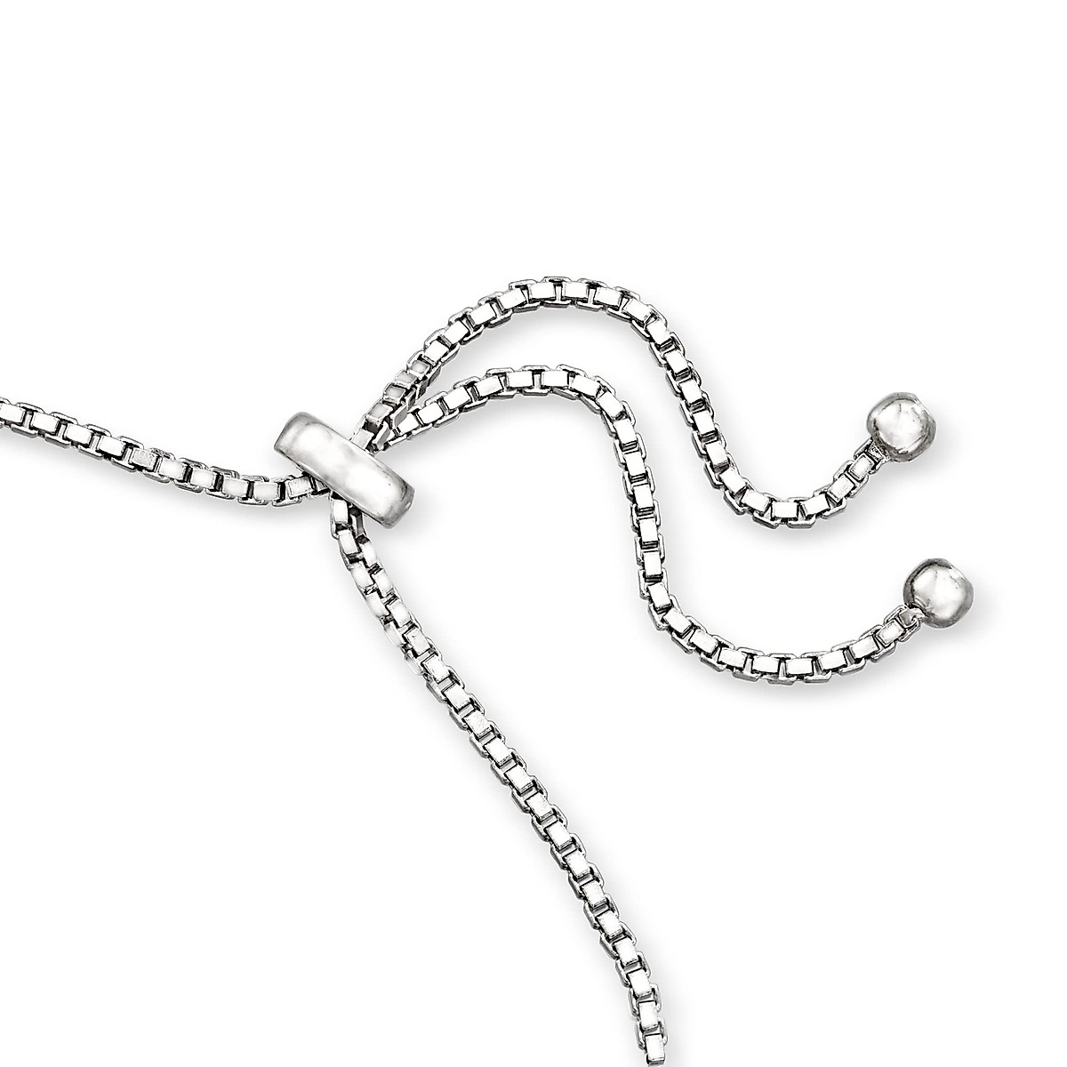 Ross-Simons 4.00 ct. t.w. CZ Bolo Bracelet in Sterling Silver