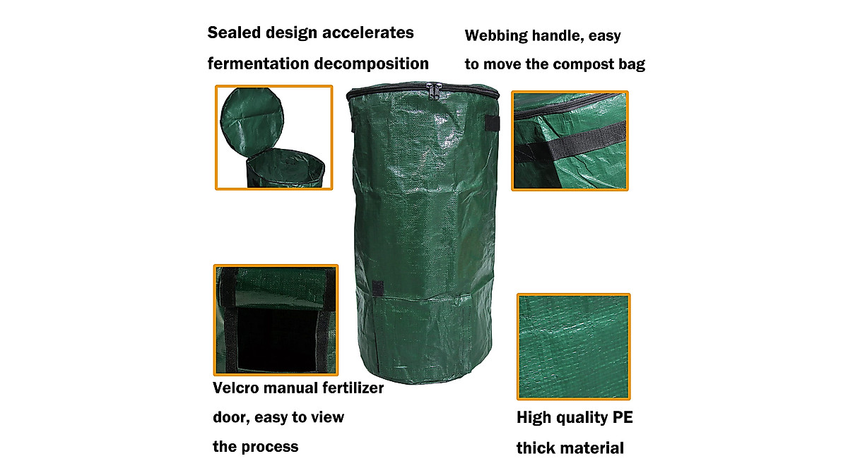Eco-Friendly Garden Compost Bag 128L for Fast Organic Recycling