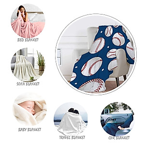 AozyHug Baseball Soft Throw Blanket Flannel Swaddle Blanket Boys, Girls, Infant, Newborn Receiving Blankets Toddler and Kids Blankets for Crib Stroller (30"x40" Inches)