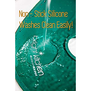 4 Fruit Leather Silicone Dehydrator Sheets with EDGES - NON-Toxic Compatible With Presto Round Dehydrators Lip Mold Hold Batter Liquid Fruit Roll Up Circle ReUsable Flexible No Stick