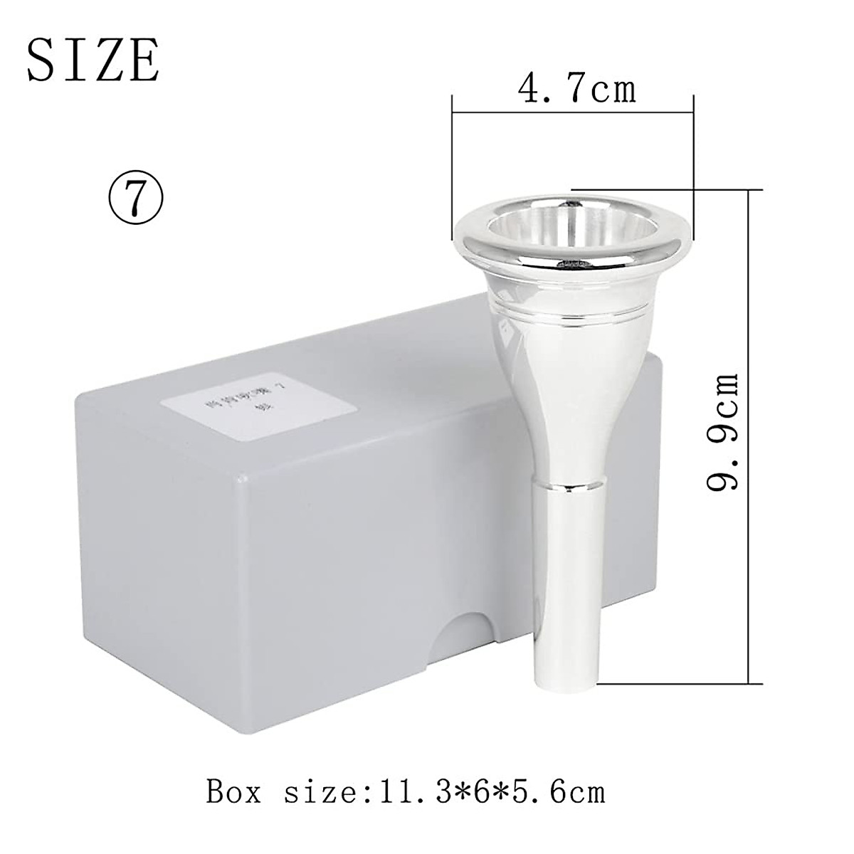 Tuba Tuba Mouth Instrument Accessory Tuba Replacement Silver