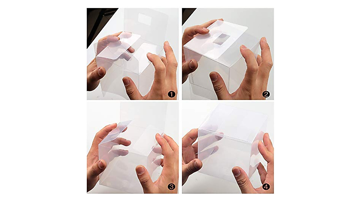 Coobbar Clear Candy Gift Boxes 12-Pack for Weddings & Parties