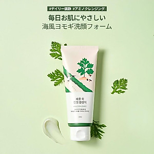 ROUND LAB Mugwort Calming Cleanser | Cleanse and calm simultaneously, Formulated with 4-CICA, Soothing, Low pH, Moisturizing, Cream Type Cleanser (5.07 fl.oz)