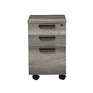 Liberty Furniture Industries Tanners Creek 2 Piece Desk Set, W51 x D24 x H30, Medium Gray