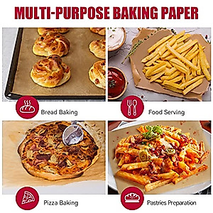 Baking Paper Sheets Kitchens Unbleached Parchment Paper Roll With Band Saw Blade 66SFt,Fits 12 Inch Pans