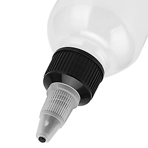 KEILEOHO 64 Pack 4 oz Plastic Squeeze Bottles, Clear Dispensing Bottles, 120ml Round Empty Dispensing Bottles with Twist Top Cap, for Craft, Art, Household