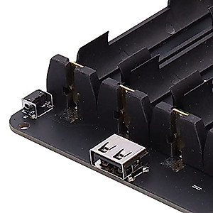 18650 Battery Holder Case , Electrical Testers Battery Testers 4-Channel Micro USB Interface Household Battery Holders 0.5A 5-8V Power Supply Expansion Module for Raspberry Pi
