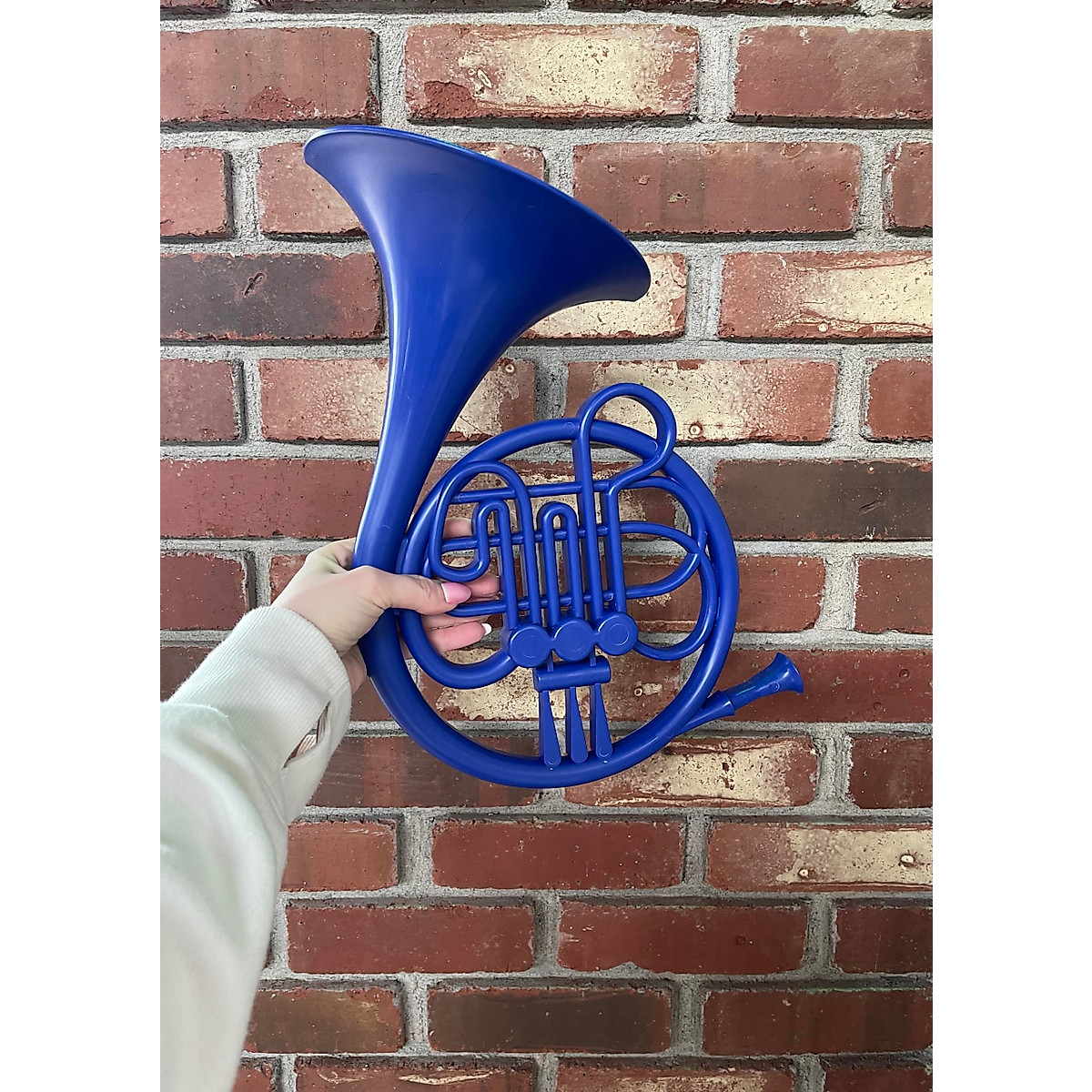 Blue French Horn/HIMYM/Prop Replica/Proposal Prop/Pop Culture Reference (16 in Wall Hanging)
