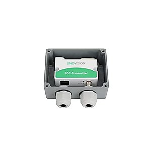 LINOVISION EOC Transmitter with Waterproof Enclosure, Used with EOC Receiver or EOC Switch for Upgrading Analog Surveillance System to IP Surveillance System