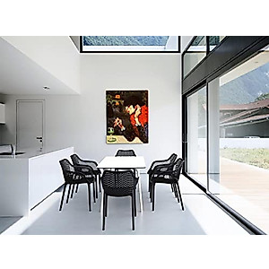 Compamia Air XL Outdoor Patio Dining Arm Chair in Black (Set of 2)