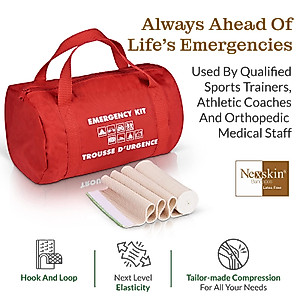 Premium Elastic Bandage Wrap (6” Wide, 2 Pack) - Nexskin Latex Free Athletic/Medical Compression Bandages Hook & Loop Fasteners at Both Ends - Lifetime Washable & Reusable USA Grown Cotton Bandage