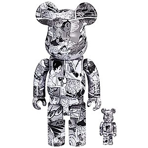 Hung Hing Toys TZKH-001 Astro Boy Comic Camouflage Pattern bearbrick 400% & 100%