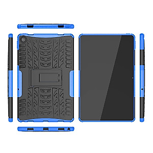 Maomini for Lenovo Tab M10 Plus 3rd Gen Case 10.6 Inch 2022 (Model: TB125FU / TB128FU / TB128XU),Kickstand Shockproof Cover (Blue)