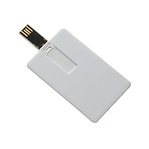Wafer USB Bussiness Card Flash Drive Blank DIY Memory Stick Wholesale Bulk Pack 10 (16GB USB 3.0, White)