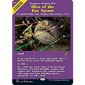 Magic: the Gathering - Hive of The Eye Tyrant (355) - Showcase (Dungeon Module Cover) - Adventures in The Forgotten Realms