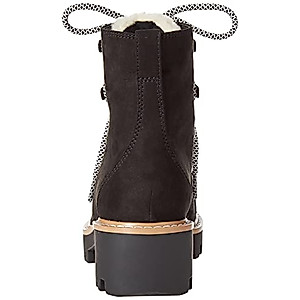 The Drop Women's Caleb Shearling Hiking Boot Black, 7.5