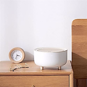 LYSLDH Garbage Can Desktop Trash Can Simple Press Trash Storage Bin Dormitory Bedside Table Round Trash Can (Color : D, Size : 1pcs)