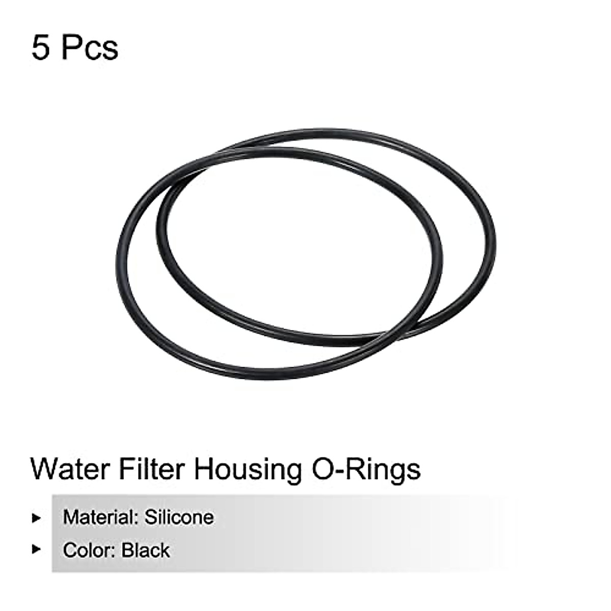 MECCANIXITY O-Rings Fit 20 Inch Water Filter Housing 98 x 4mm Silicone Replacement O-Rings 5 Pack