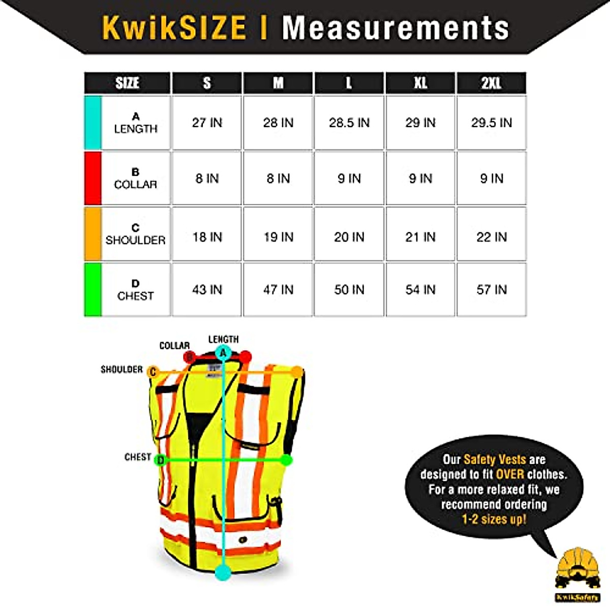 KwikSafety - Charlotte, NC - GODFATHER Safety Vest [CUSHIONED COLLAR] Class 2 ANSI OSHA High Visibility 9 Pockets Reflective Heavy Duty Mesh Vis Construction Industrial Surveyor Men/Yellow Large