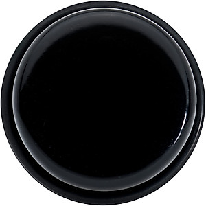 Body Candy Black Acrylic Straight Taper Set 24mm