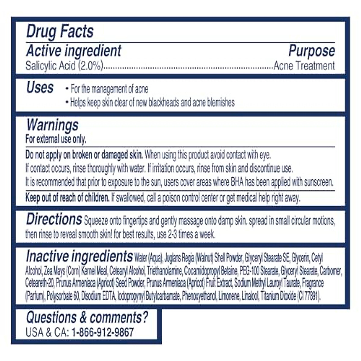 St. Ives Acne Control Face Scrub Deeply Exfoliates and Prevents Acne for Smooth, Glowing Skin Apricot Made with Oil-Free Salicylic Acid Acne Medication, Made with 100% Natural Exfoliants 6 oz