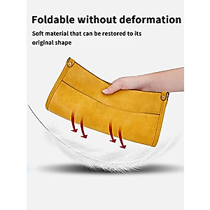 Caitina Cross Body Bag Vegan Leather Hobo Handbags Designer Crossbody Purses Bucket Bag For Women with 2 Adjustable Strap(Yellow)