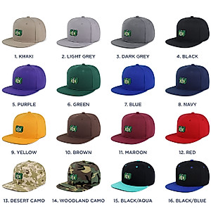 JPAK Money Hip-Hop Snapback Hat Embroidered Green and Orange Two Tone Baseball Cap Bill Dollar
