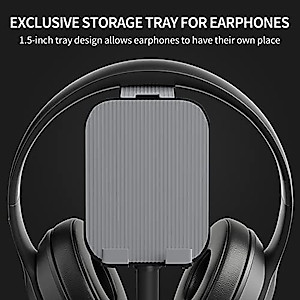 SZFIXEZ Cell Phone Stand, Height Adjustable Chat Stand for Desk/Office (Black)